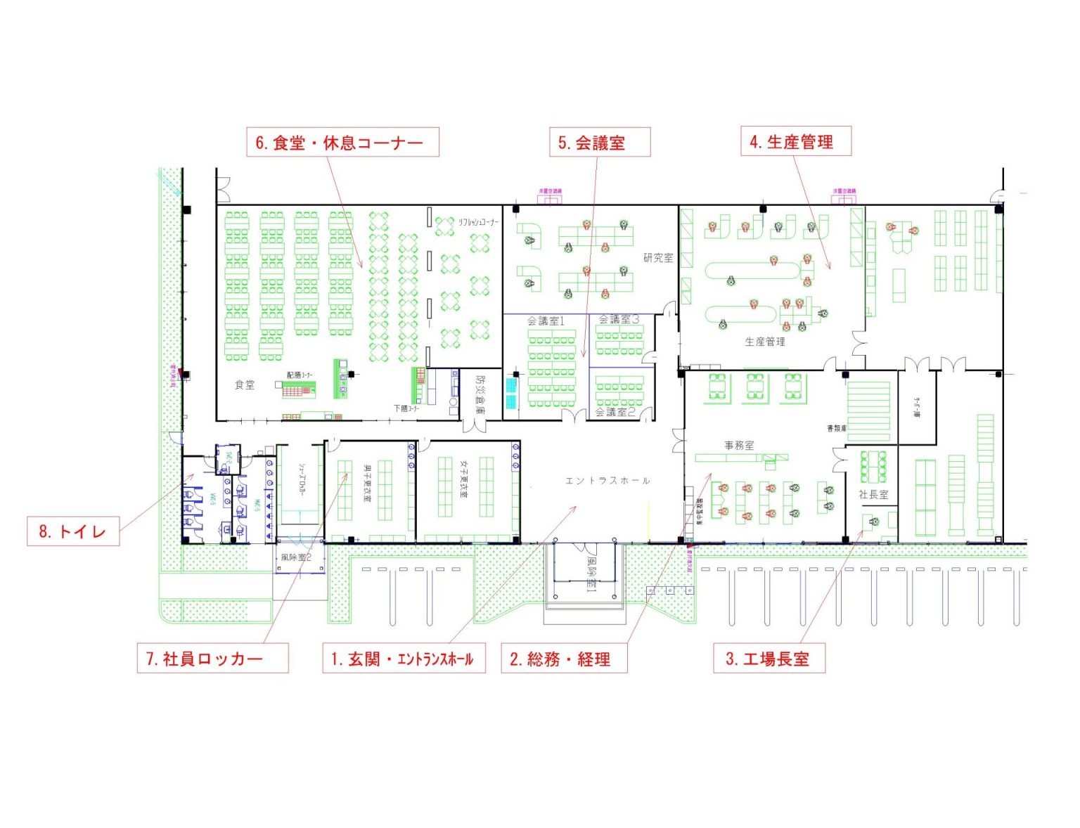 工場レイアウト図 書き方 完全ガイド(実例図付き） - 工場レイアウト情報室